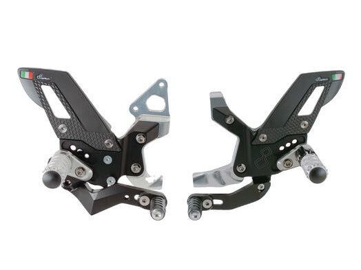 LIGHTECH FTRDU015W Ducati Rear Sets With Fold Up Foot Pegs – Desmoheart
