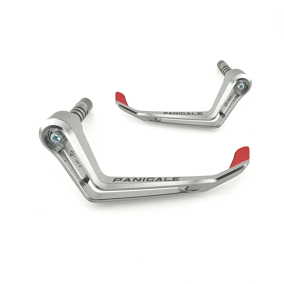 DB-RACE Ducati Panigale V4/V2 (2018+) Lever Guards – Silver – Desmoheart