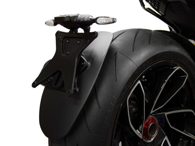 PRT21 - DBK Ducati Diavel V4 Adjustable License Plate Holder – Desmoheart